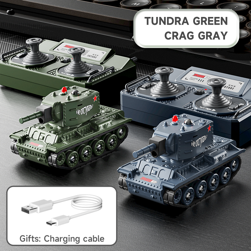 1/64 Mini RC Tank with Infrared Combat and Rotating Turret | Orbeez Gun
